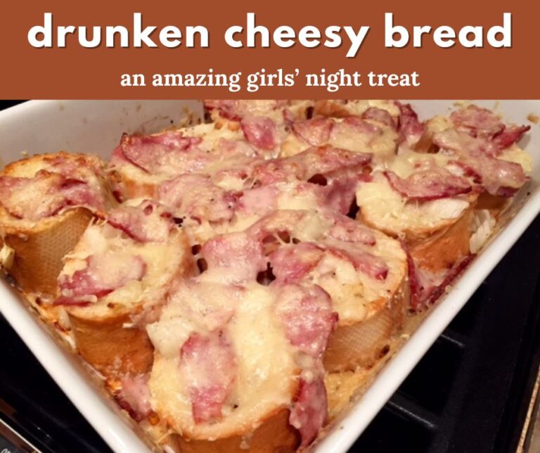 Easy, Indulgent Drunken Cheesy Bread