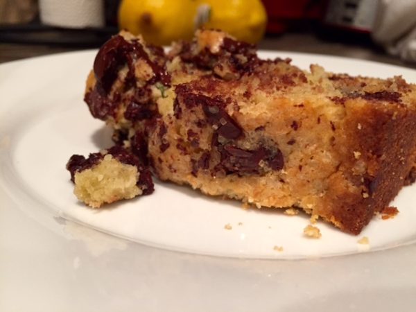 Rosemary Chocolate Chip Olive Oil Loaf Cake