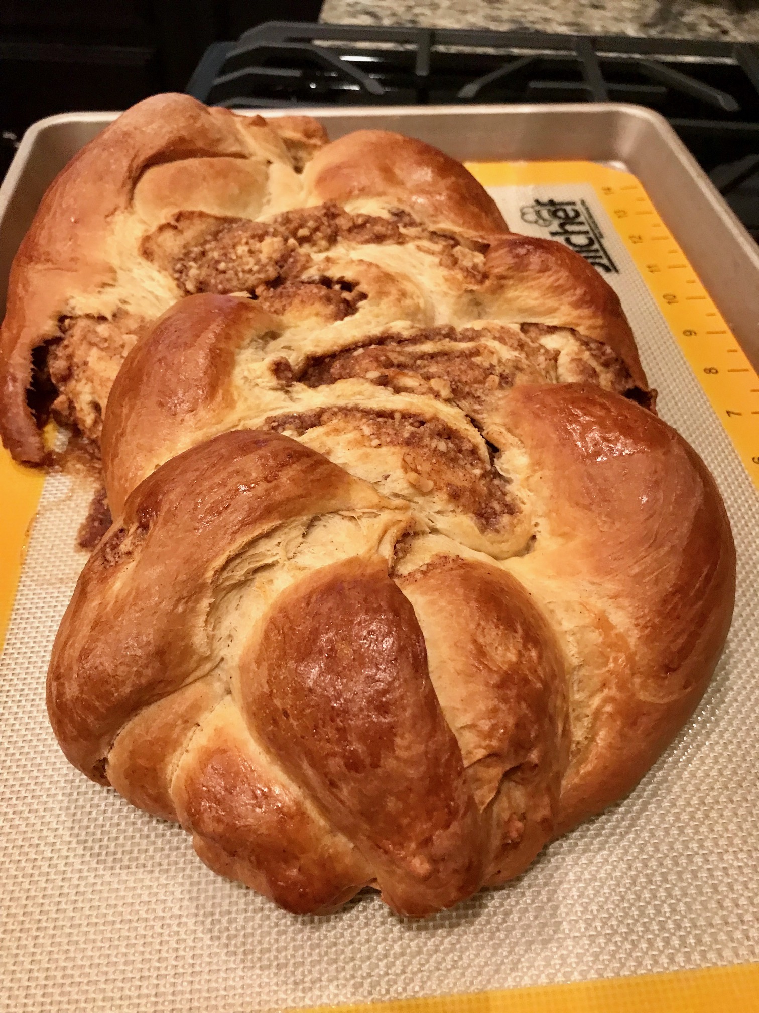 Cinnamon-Walnut Stuffed Challah | Finding Time For Cooking