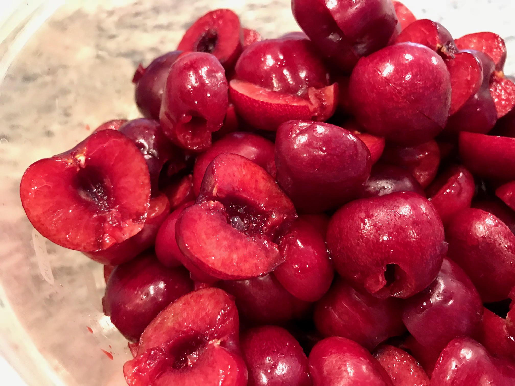 Bourbon Cherry Crisp with Brown Butter Streusel | finding time for cooking