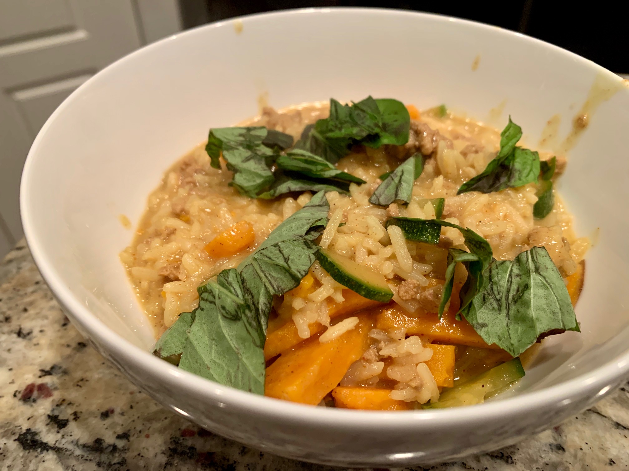 One-Skillet Thai Ground Turkey Curry With Rice | finding time for cooking