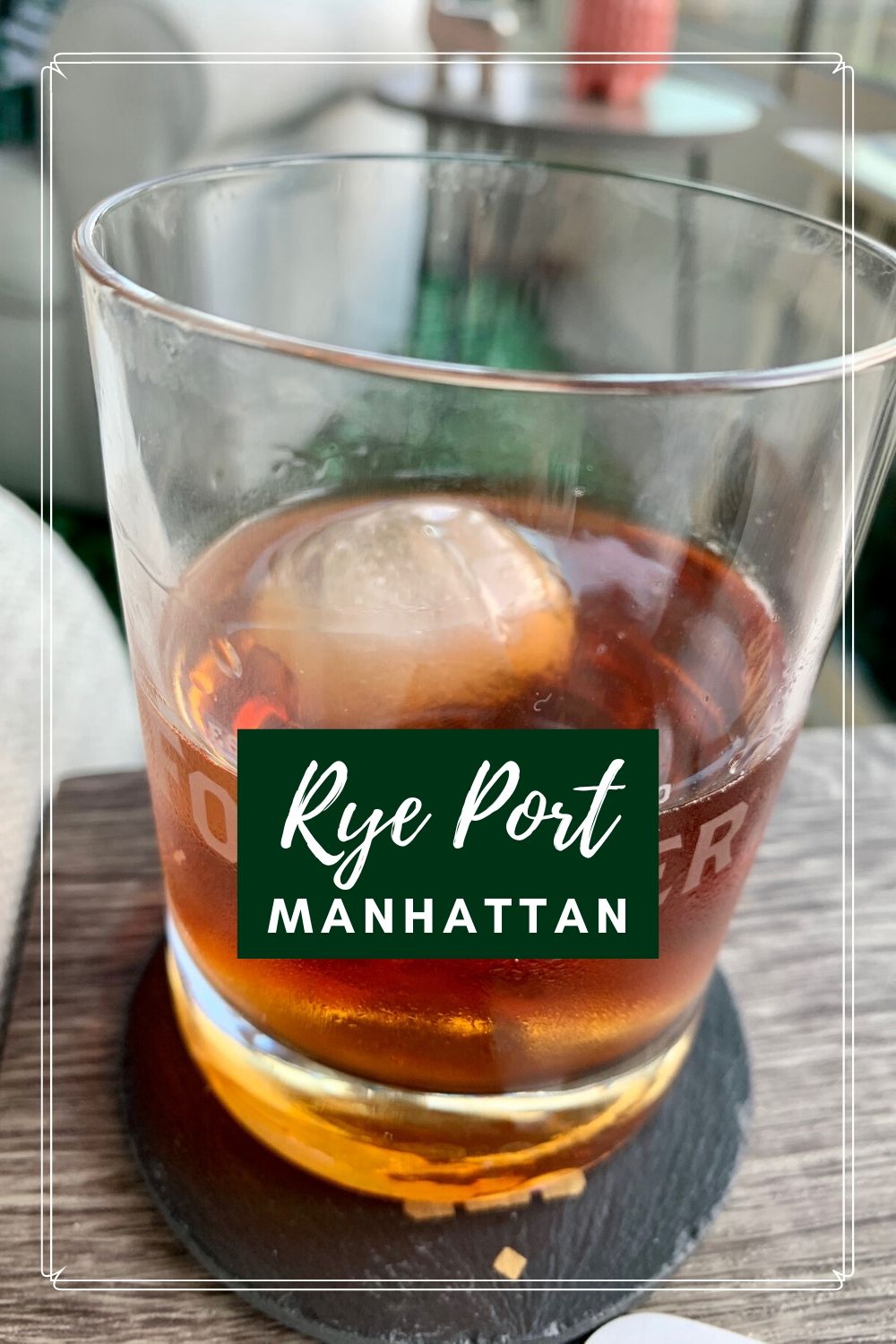 Rye Port Manhattan Cocktail (No Vermouth) | finding time for cooking