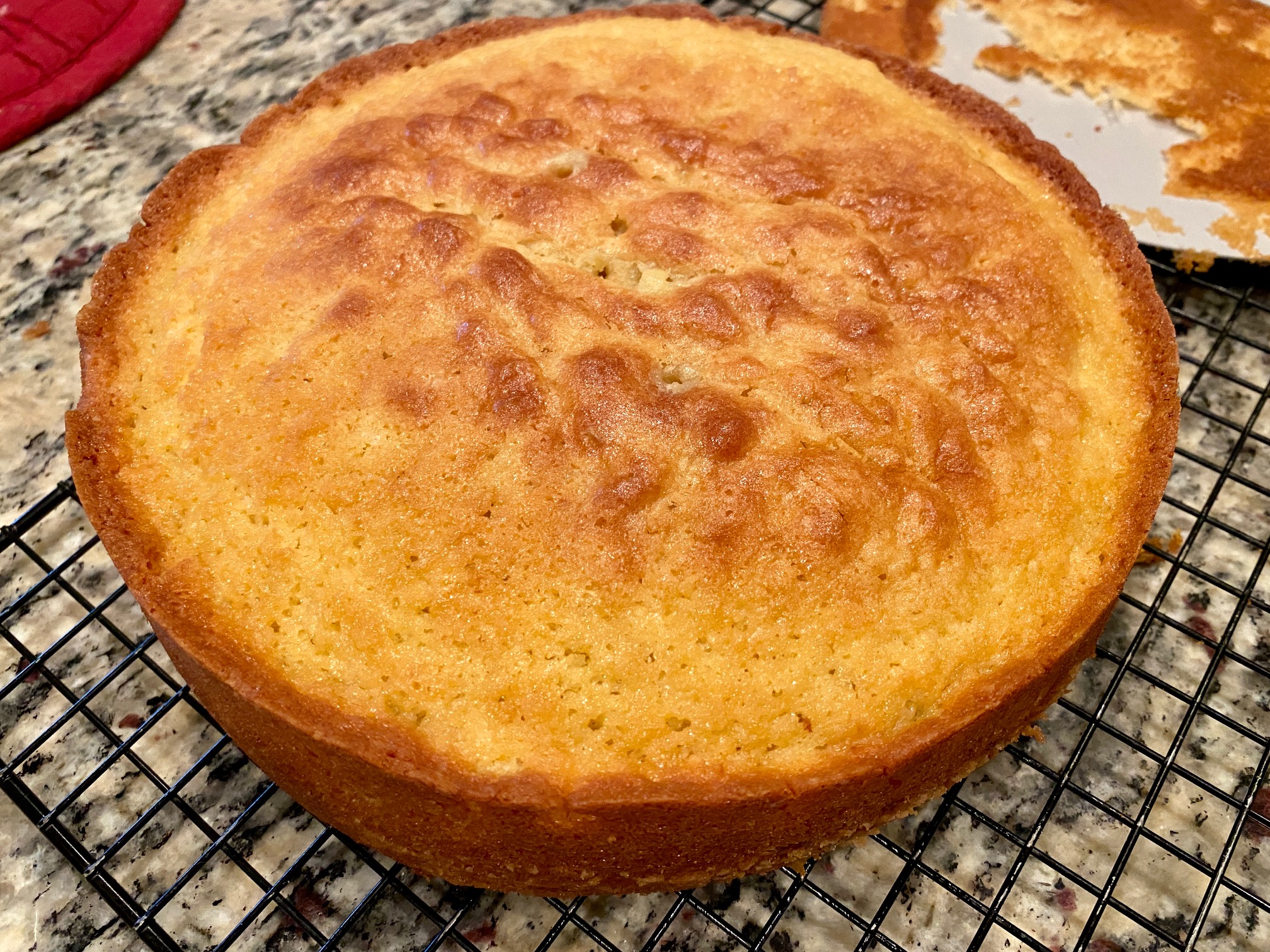 Sweet Corn Cake with Tart Lemon Glaze | finding time with cooking