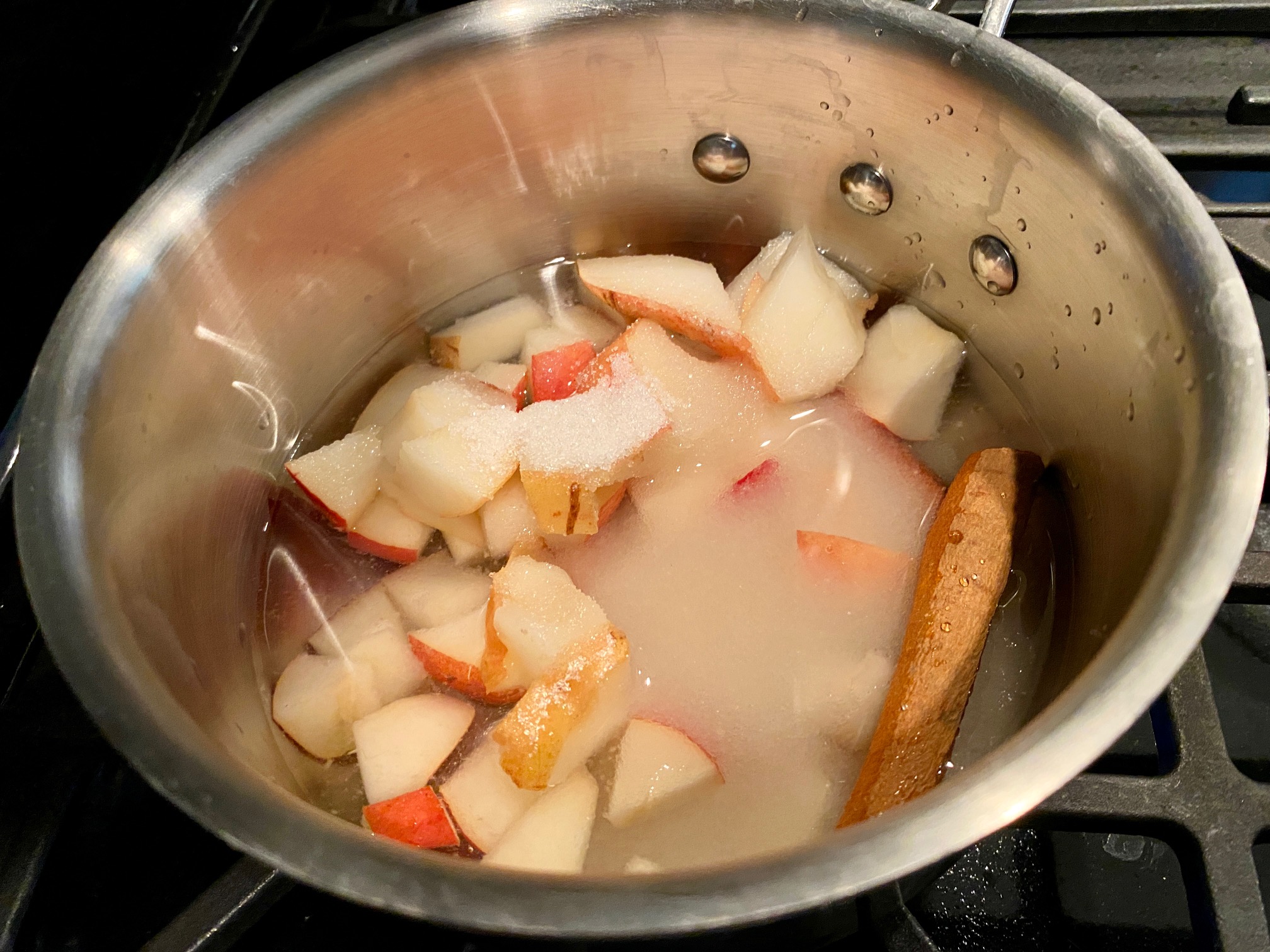 Easy Spiced Pear Simple Syrup | finding time for cooking