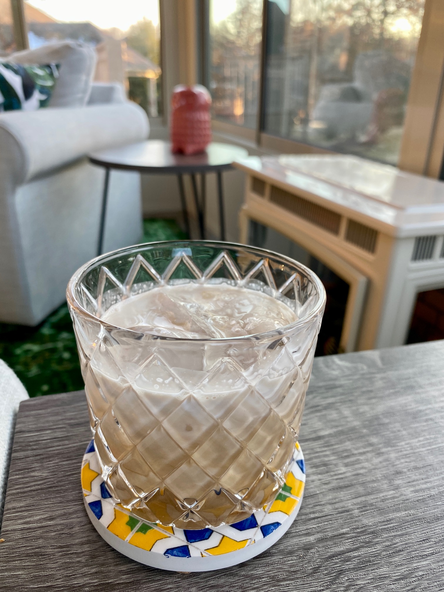 Orange Amaretto White Russian Cocktail | finding time for cooking