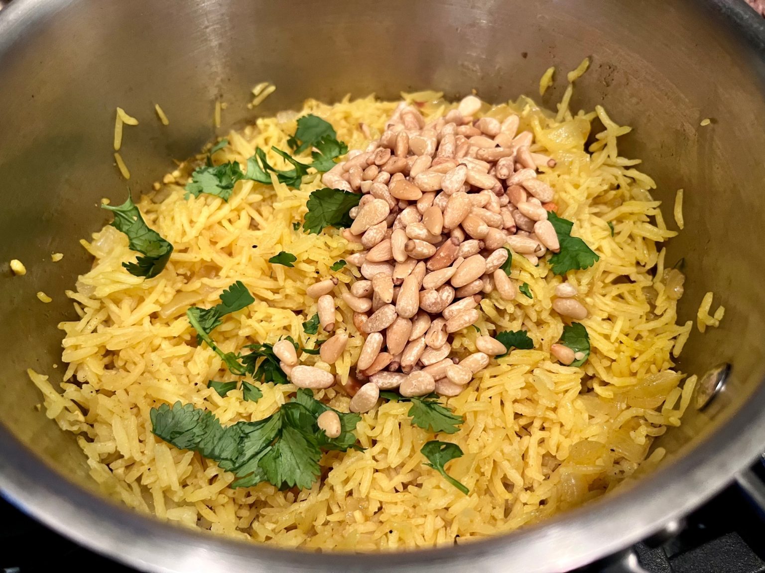 Fluffy, Fragrant Turmeric Rice | finding time for cooking
