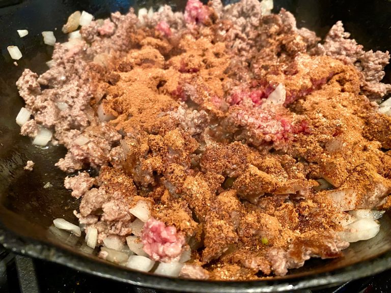 Lebanese Hushwee (Spiced Ground Beef with Pine Nuts)