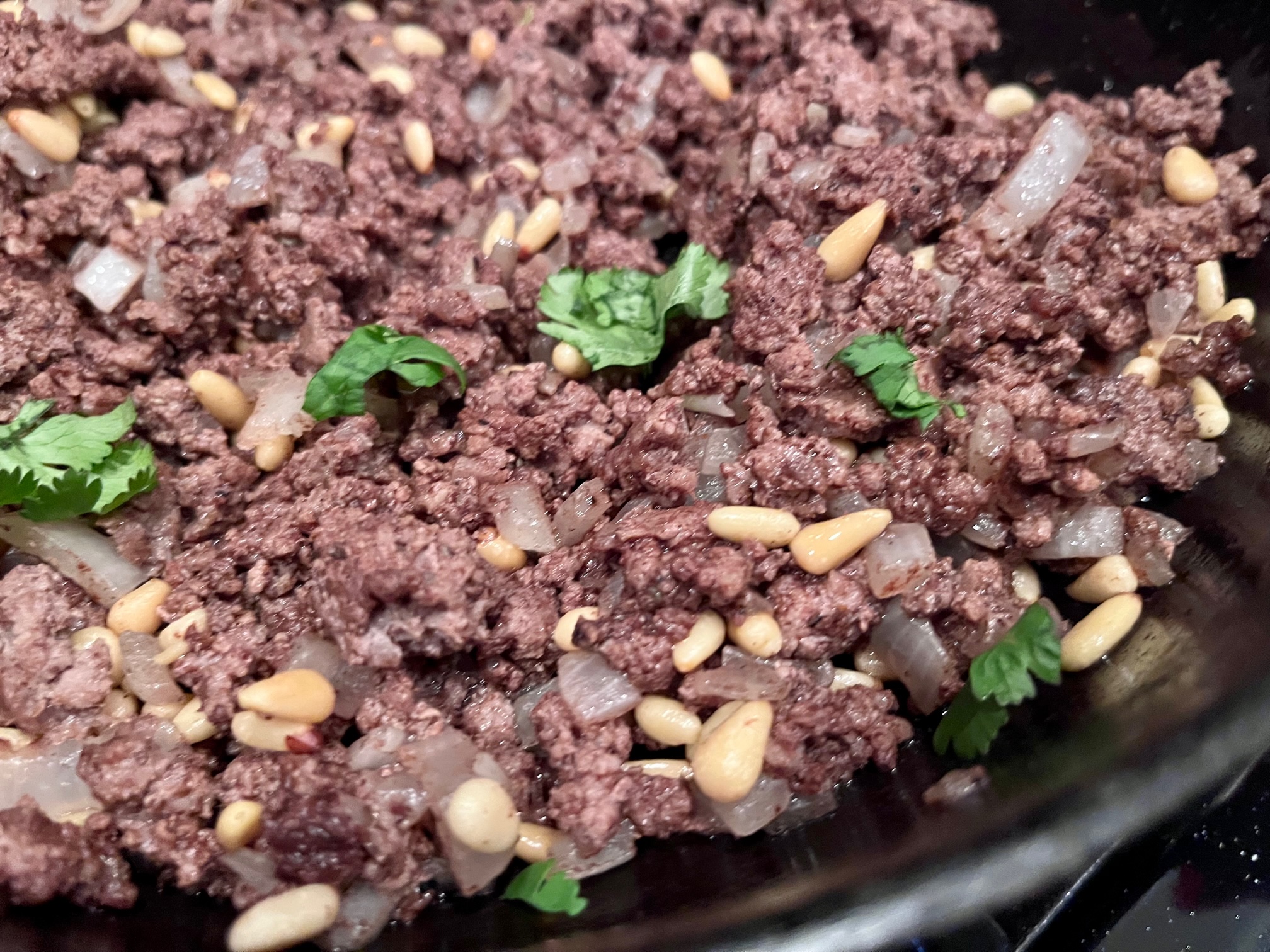 Lebanese Hushwee (Spiced Ground Beef with Pine Nuts)