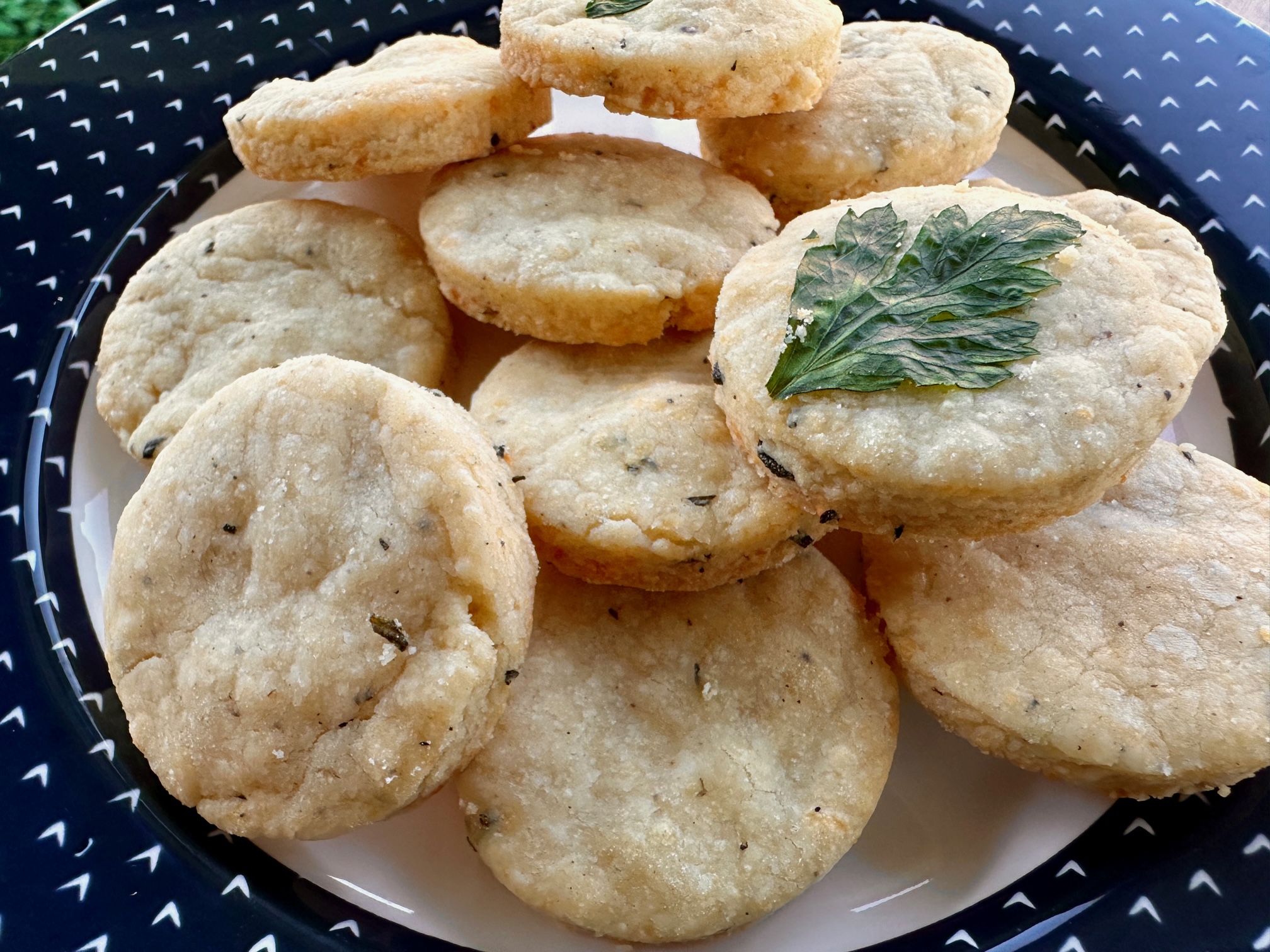 Savory Parmesan Rosemary Shortbread (Unleavened)