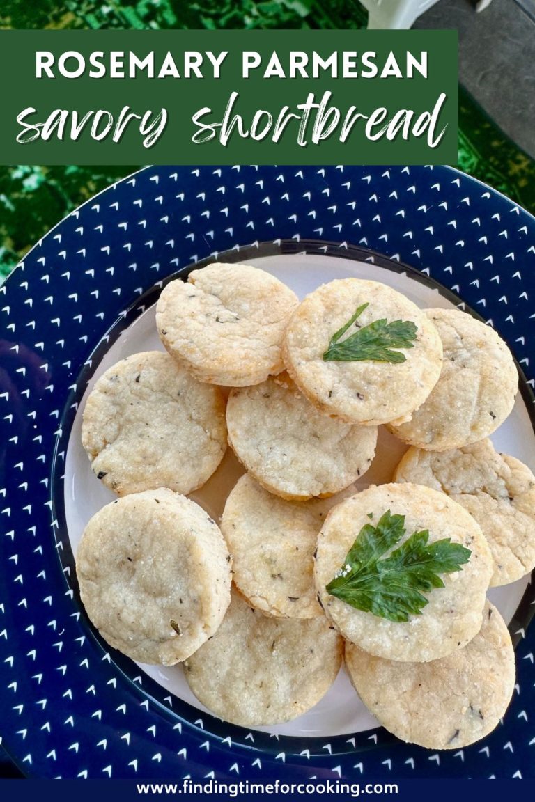 Savory Parmesan Rosemary Shortbread (Unleavened)