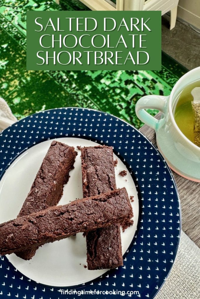 Salted Dark Chocolate Shortbread Cookies (Dairy-Free)