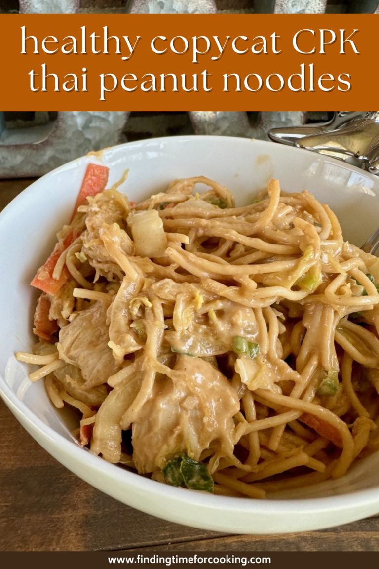 Healthy Copycat CPK Thai Chicken Peanut Noodles